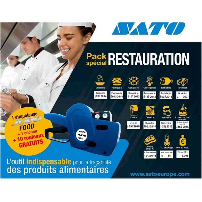 Etiqueteuse Sato Judo Food + 10 rlx + Encreur - Sopadec - Décoration ...